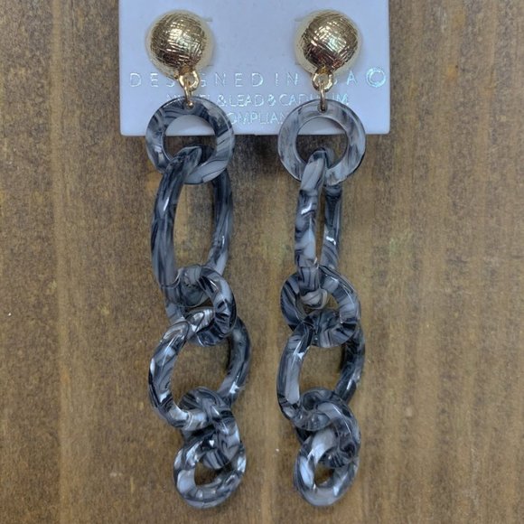 Jewelry | Linear Chain Link Earrings | Poshmark